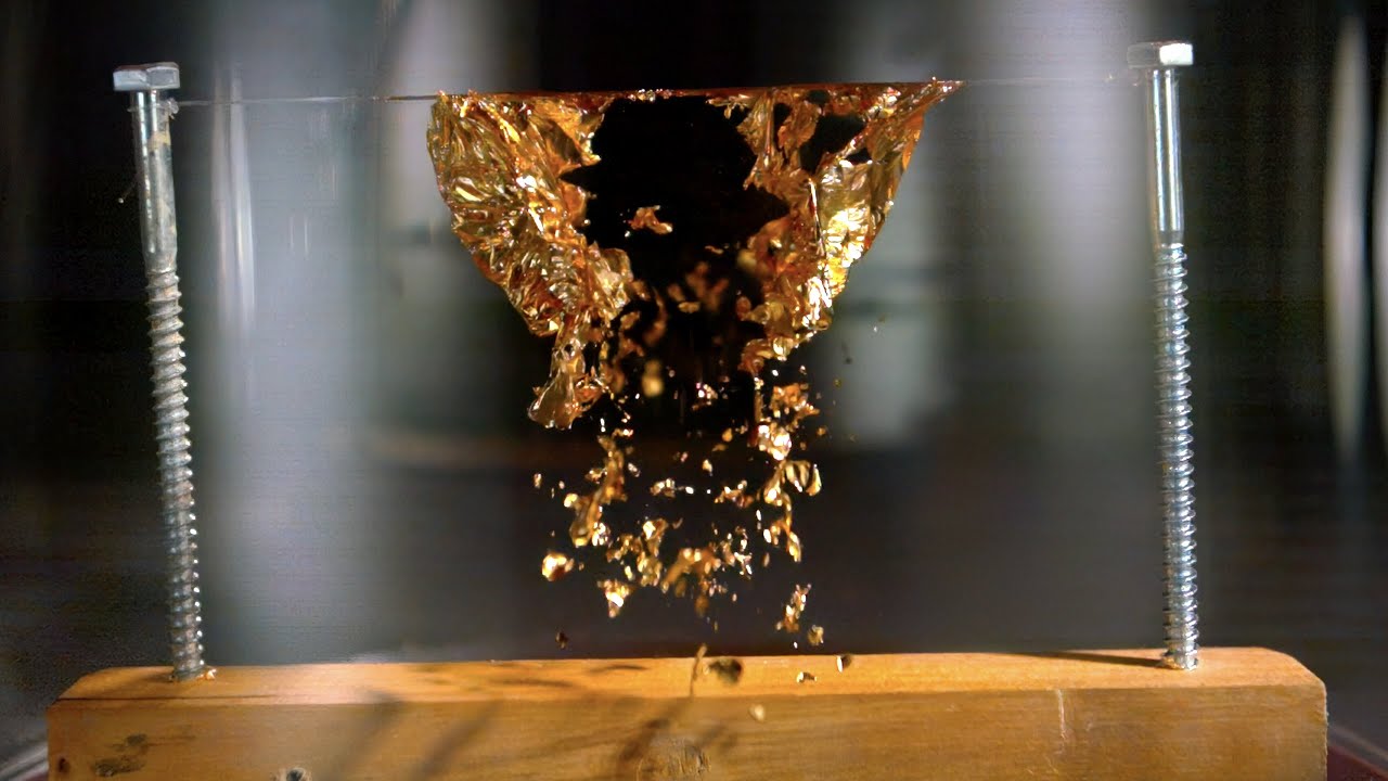 The Slow Mo Guys Explode Gold in a Vacuum at 80,000FPS | MRMC